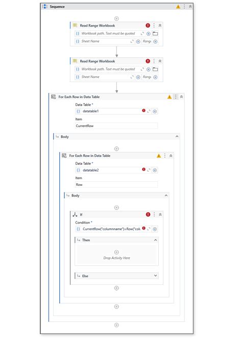 Compare 2 Tables Row By Row Activities Uipath Community Forum