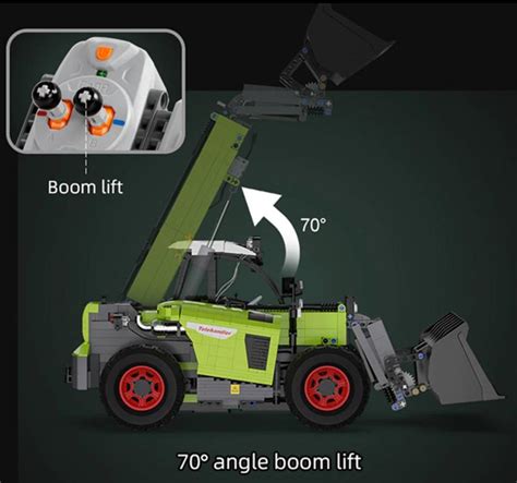 Heavy Claas Telehandler Remote Controlled Moc Brick Set Toy Brick