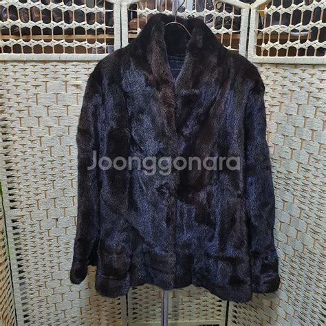 진도 통 밍크 모피 코트 88 99정도 자켓코트 중고나라