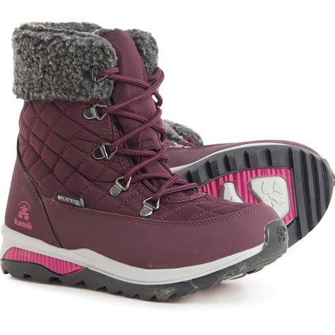 Kamik Girls Gemini Snow Boots Waterproof Insulated Save 75