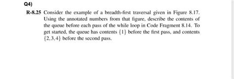 Solved Data Structure In Python 825 Consider The Example Of