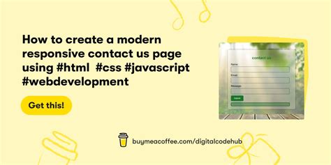 How To Create A Modern Responsive Contact Us Page Using Html Css