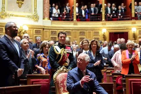 Visite de Charles III en France le roi est au Sénat