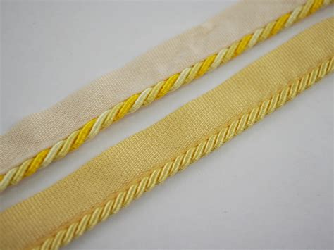 5 Yards Yellow Lip Cord Piping Yellow Lip Cord Edge Piping
