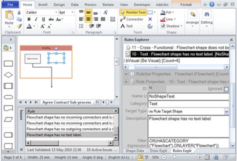 Developing A Validation API Interface Microsoft Visio Business Process Diagramming And