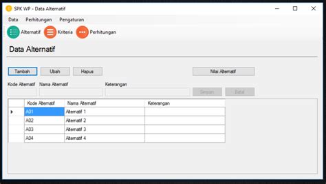 Source Code Spk Metode Weighted Product Vb Net