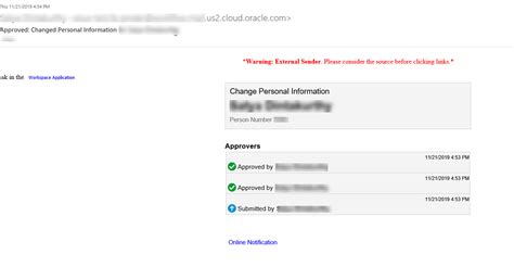 Personal Information Workflow Fyi Notification — Cloud Customer Connect