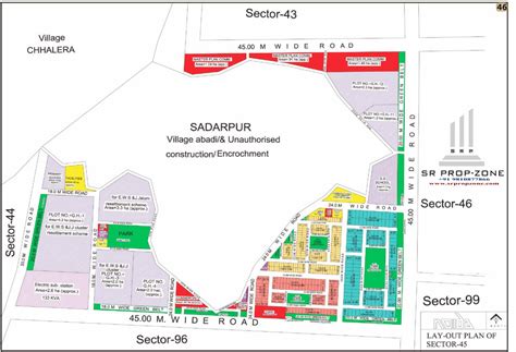 Layout Plan Of Noida Sector 45 Hd Map ~ Industry Seller
