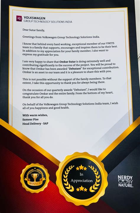 Omkar Sutar On Linkedin Proudmoment Volkswagenitservices Teamwork