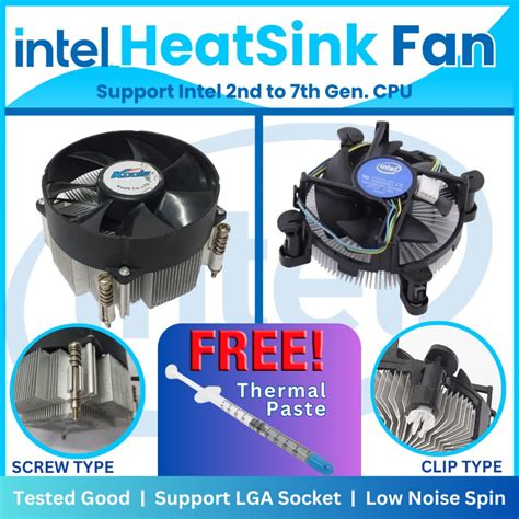 Intel Heat Sink Fan Computers Tech Parts Accessories Computer Parts On Carousell