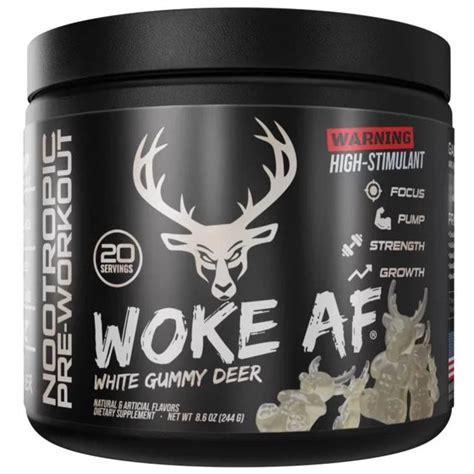 Bucked Up Woke Af High Stimulant Pre Workout Sportsfuel Supplements Nz