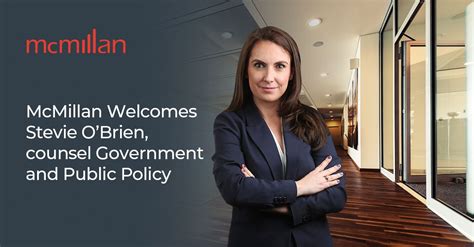 Rachel Rappaport On Linkedin Mcmillan Llp Welcomes Stevie Obrien Back
