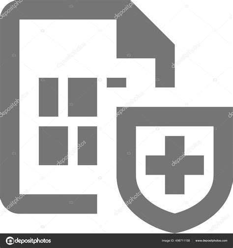 Shield File Security Icon Outline Style Stock Vector By ©iconfinder 498711158