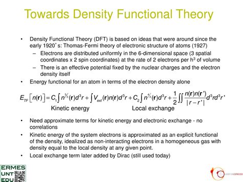 Ppt Density Functional Theory An Introduction Powerpoint Presentation Id2403757