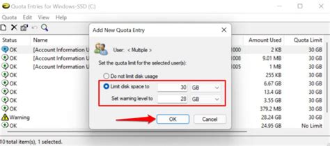 How To Set Disk Quotas For Users In Windows 11