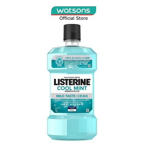 LISTERINE Cool Mint Mild Taste Mouthwash For Fresher And Healthier Mouth Than Brushing Alone