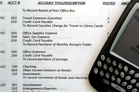 Algemene Grootboek En Pda Stock Afbeelding Image Of Financieel 1074087