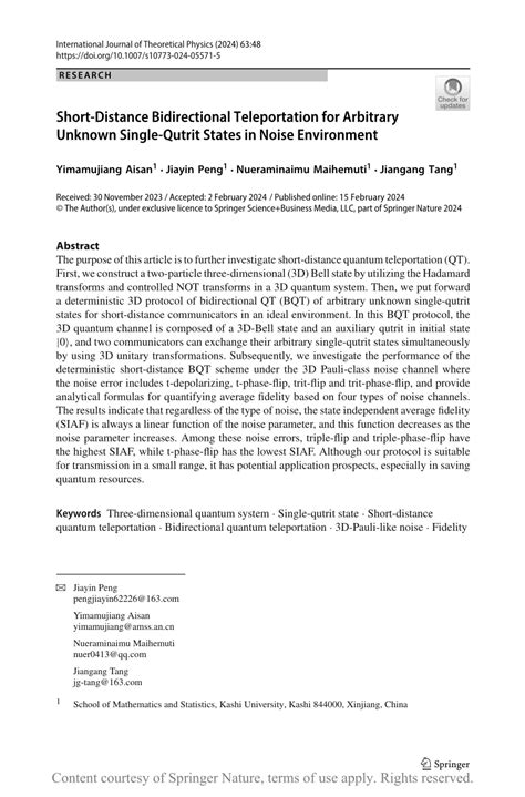 Short Distance Bidirectional Teleportation For Arbitrary Unknown Single Qutrit States In Noise