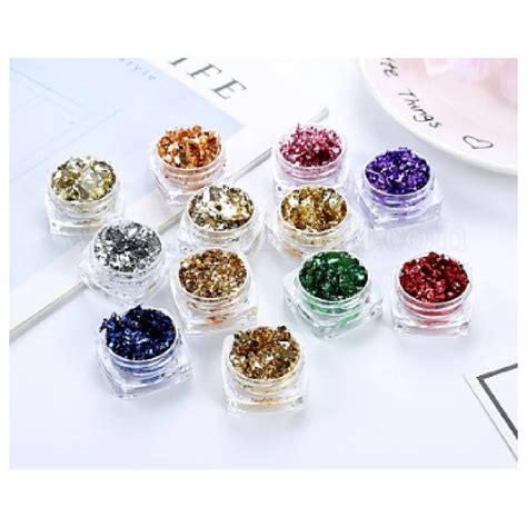 Foil Flakes Various Colours For Depth And Shimmer Crafty Arts