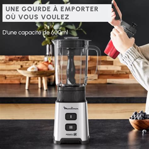 Moulinex Blender En Verre Et Gourde 2EN1 400W 1L - LM17GD10 | Algérie ...