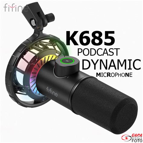 FIFINE K658 USB DYNAMIC CARDIOID MICROPHONE - CAPA Digifoto