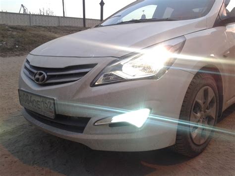 Солярис рестайл: ДХО вместе с ближним светом. — бортжурнал Hyundai ...
