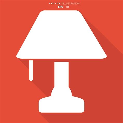 Premium Vector Table Lamp Web Vector Icon