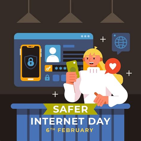 Vectores E Ilustraciones De Medidas Seguridad Edad Internet Para