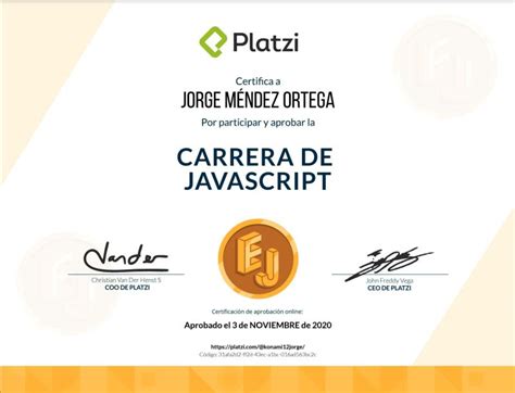 Platzi Javascript Jorge Mendez Ortega