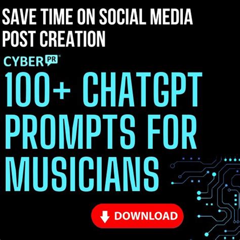 100 Chatgpt Prompts For Musicians Cyber Pr Music