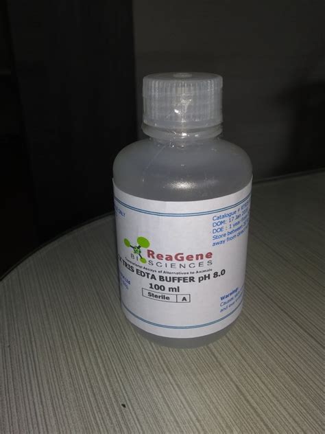 Tris Acetate Edta Tae Buffer Solution For Laboratory Grade Standard