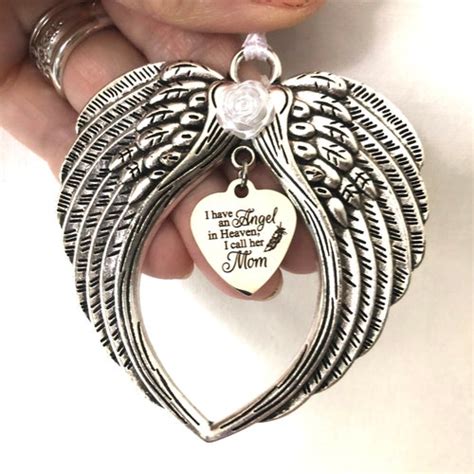 I Have An Angel In Heaven I Call Her Mom Mom Memorial Angel Etsy