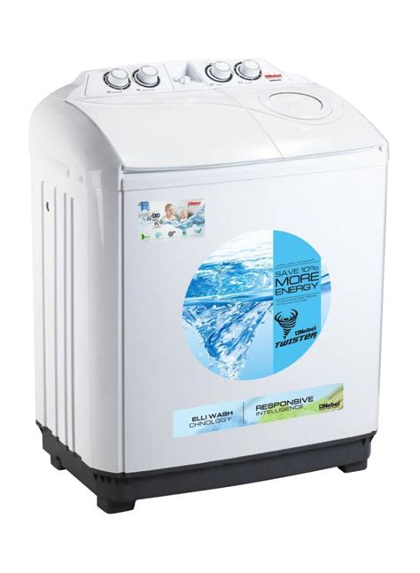 اطلب غسالة ملابس حوضين نصف أوتوماتيكية 10 كيلو غرام Nobel Twin Tub