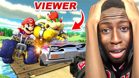 Viewer Challenged Me To 1v1 On Mario Kart YouTube