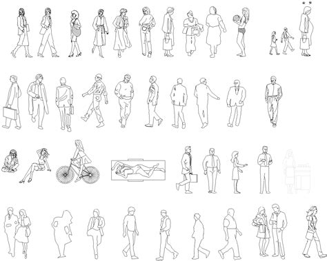 Cad Drawing Person Cadblocks Hub For Industrial Design