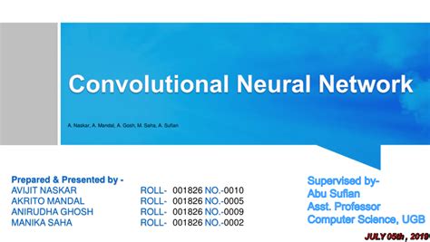 PDF Convolutional Neural Networks