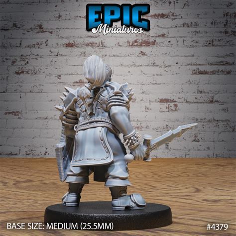 3d Printable Dwarf Adventurer Fighter Dwarfen Warrior Mysterious