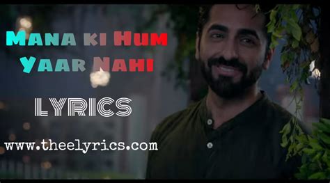 Maana Ke Hum Yaar Nahi Hindi Lyrics Meri Pyaari Bindu