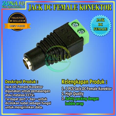 Jual Jack Dc Female Konektor Jack Dc Female Jek Dc Cewek Adapter Jack