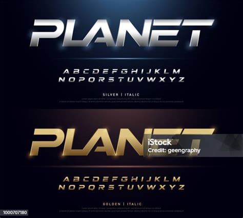 우아한 실버 골든 금속 크롬 알파벳 글꼴 색 타이 포 그래피 현대적인 스타일 골드 폰트 로고 포스터 초대장에 대 한 설정입니다