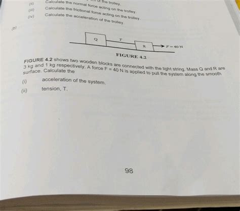 The Trolley Iii Calculate The Frictional StudyX