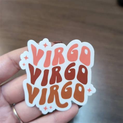 Virgo Sticker Retro Virgo Zodiac Sticker Virgo Girl Sticker Virgo