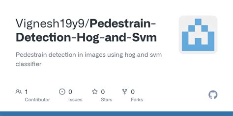 GitHub Vignesh19y9 Pedestrain Detection Hog And Svm Pedestrain
