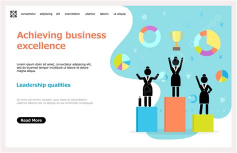 Achieving Business Excellence Landing Page Tamplate Template Download On Pngtree