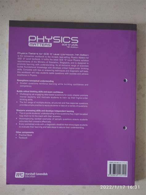 Newphysics Matters O Level Workbook 4th Edition Hobbies And Toys