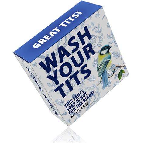 Funny Soap Wash Your Tits Bar Soap Foul Bird Totally Cheesy