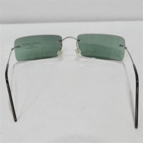 1990s Giorgio Armani Blue Frame Sunglasses Vintage By Misty