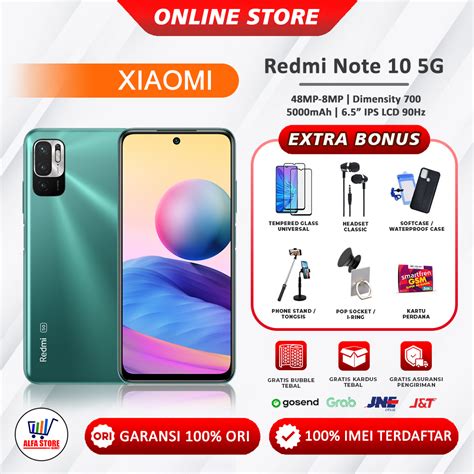 Jual XIAOMI REDMI NOTE 10 5G RAM 8 128 RAM 4 128 GARANSI RESMI Shopee Indonesia