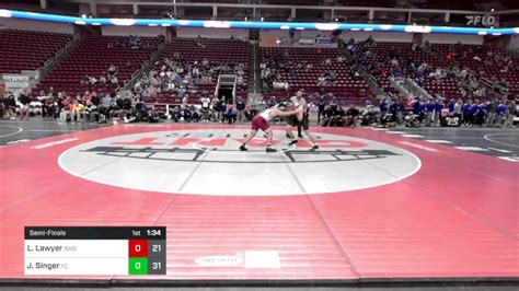 215 Lbs Semifinal Lucas Lawyer Bishop Mcdevitt Vs Jason Singer Faith Christian Acad