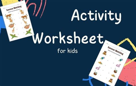 Worksheets Activity Macthing And Couting